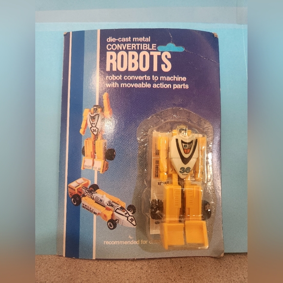 Toys | Vintage Diecast Metal Convertible Robots Toy Converts To A ...